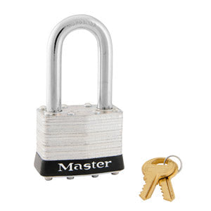 Master Lock 1LF Laminated Steel Padlock (Colored Bumper) — MasterLocks.com