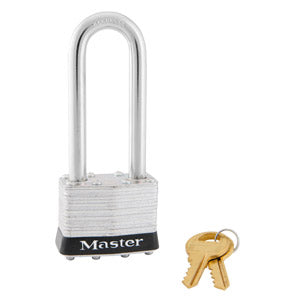 Master Lock 1LJ Laminated Steel Padlock (Colored Bumper) — MasterLocks.com