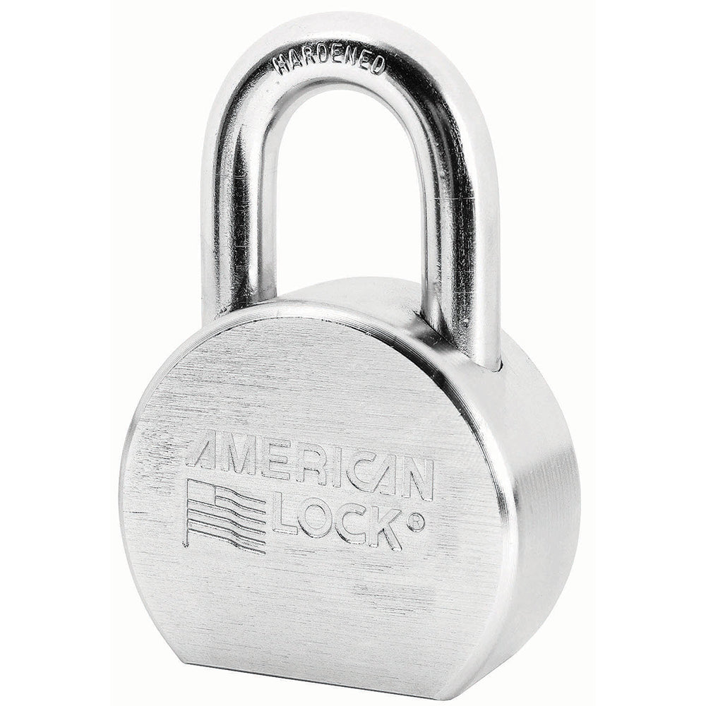 American Lock A700 Solid Steel Rekeyable Padlock, Chrome Plated 2-1/2i ...