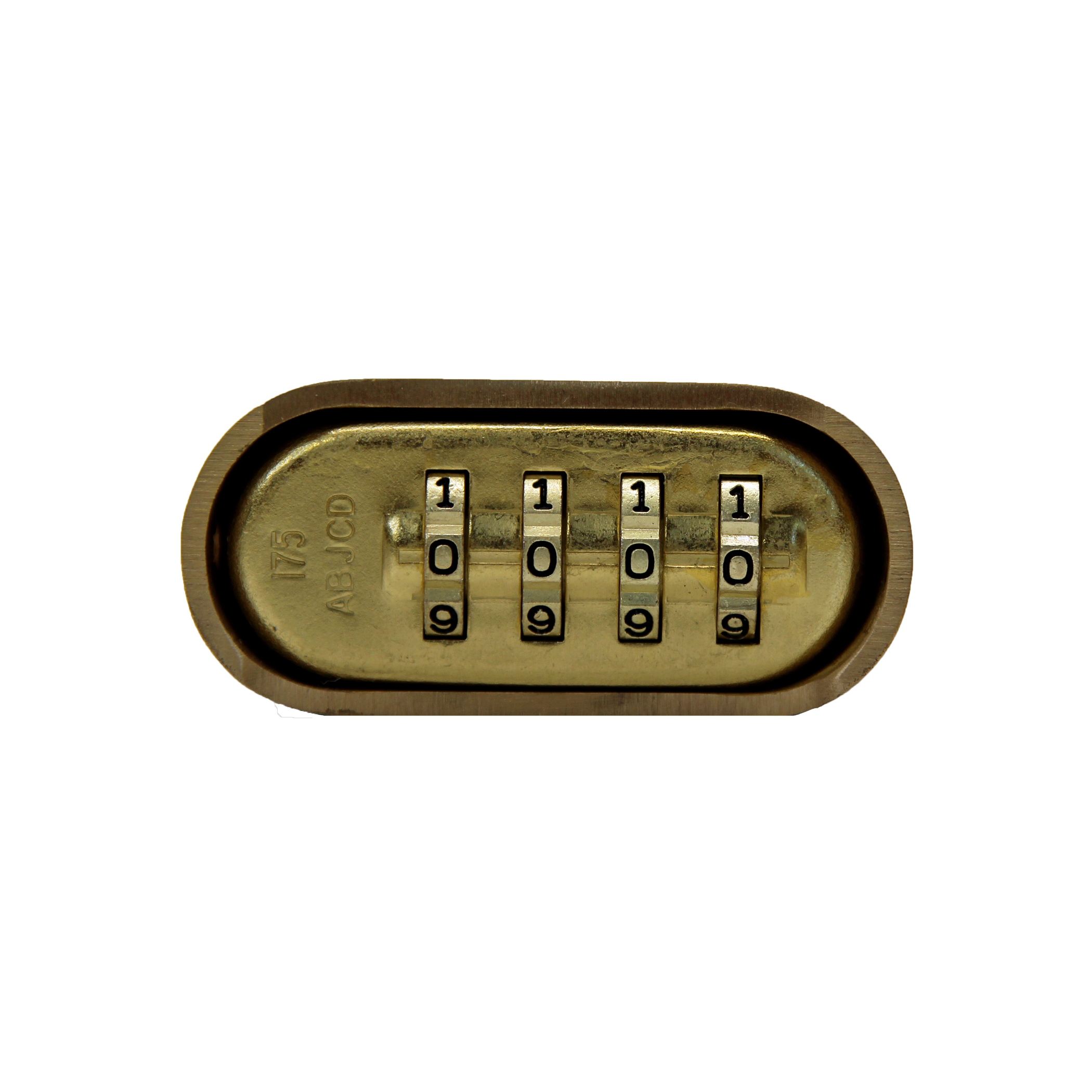 Master Lock 175 Resettable Combination Brass Padlock 2in (51mm) Wide ...