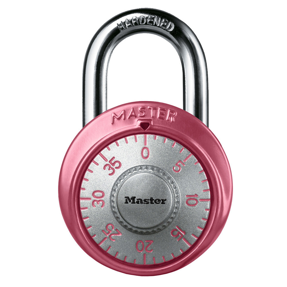 Master Lock 1530DPNK Combination Dial Padlock with Aluminum Cover; Pin — MasterLocks.com