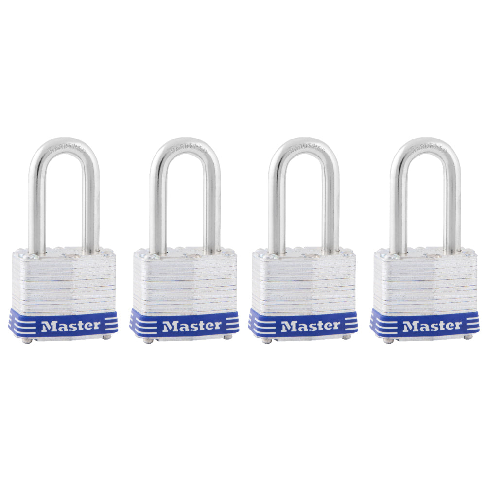 Master Lock 3Q 1-9/16in (40mm) Wide Laminated Steel Padlock with 1-1/2 — MasterLocks.com