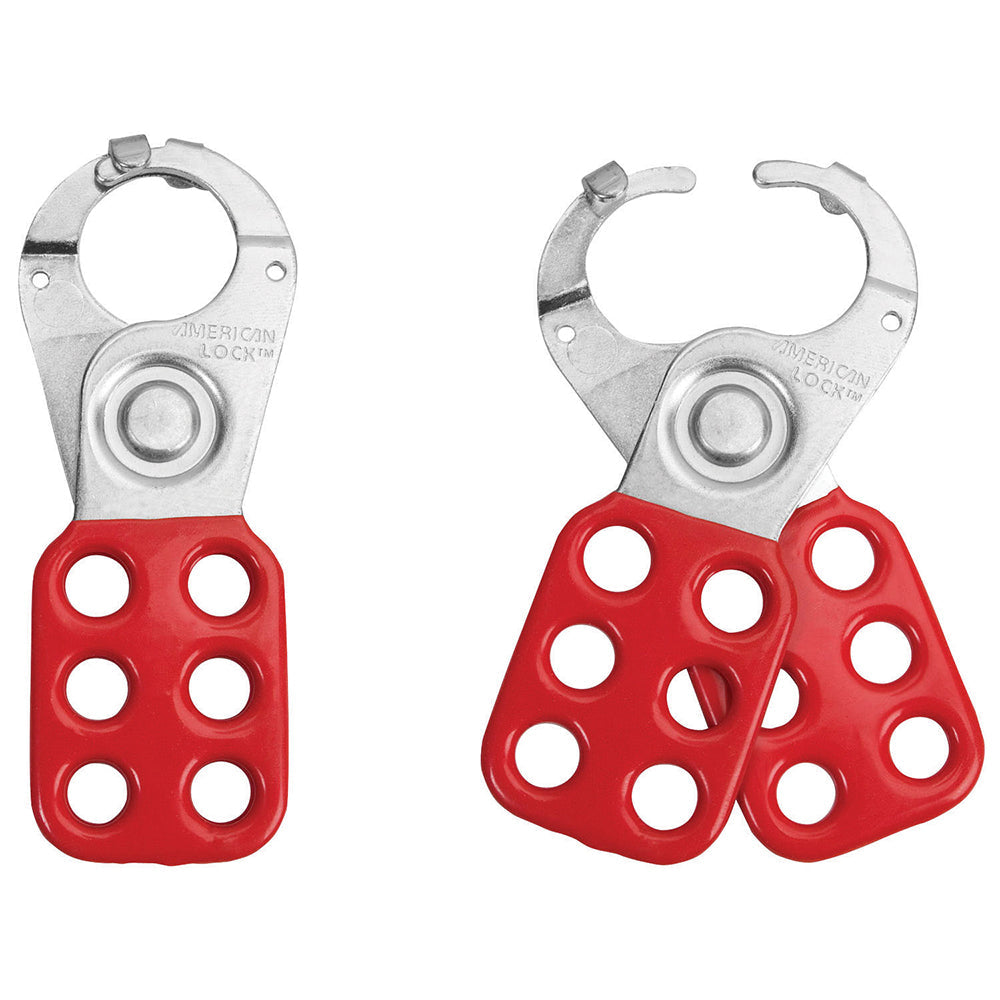 American Lock ALO80 Tabbed Steel Lockout Hasp, Jaw Clearance 1in (25mm ...